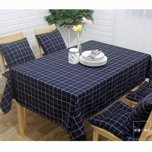 Jual taplak meja tamu taplak persegi/taplak meja makan - biru nepi ...