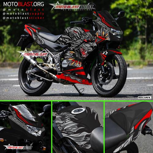 Jual Decal Sticker Motor Motoblast - Ninja 150RR Livery Lion-Full Body ...