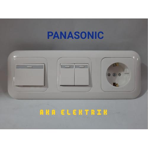 Jual Saklar Engkel Lebar Panasonic+Seri Kecil+Stop Kontak Cp ...
