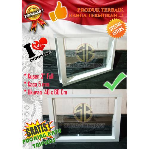 Jual Jendela Aluminium KACA ES Bovenlight 40x60Cm atau 30x60 cm Kaca ...