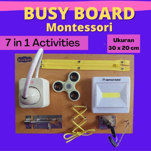 Jual MAINAN MONTESSORI MONTESORI EDUKASI ANAK BAYI BUSY BOARD MOTORIK ...