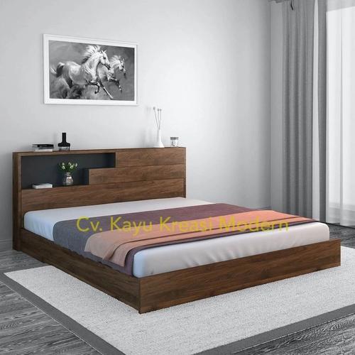 Jual Dipan/tempat tidur minimalis kayu mahoni - Kota Tangerang Selatan ...