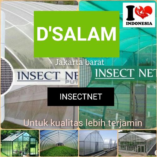 Promo PROMO jaring insect net PUTIH-HIJAU-BIRU( LEBAR 3 meter ) - Putih ...