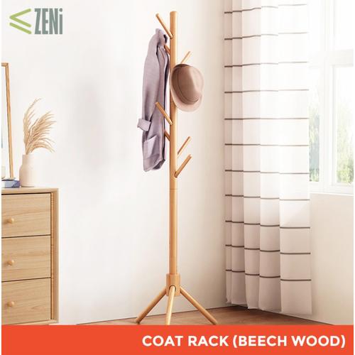 Jual Stand Hanger Kayu COATRACK Gantungan Berdiri Jaket , Baju ,Topi ...