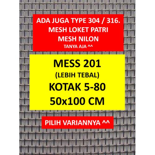 Jual Wire Mess SS 5-80 Type 201 (50cmx100cm) (Lebih Tebal) - Kota ...