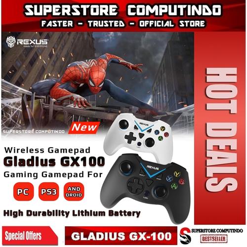 Promo Rexus Gladius GX100 Gamepad Wireless for PC Android and PS ...