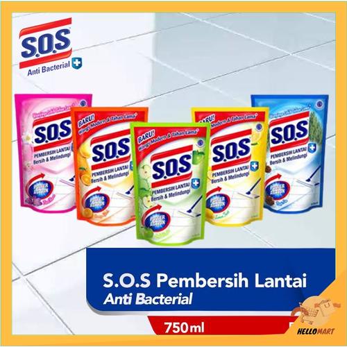 Jual ORIGINAL SOS Pembersih Lantai REFILL 750ml / SOS Floor Cleaner ...