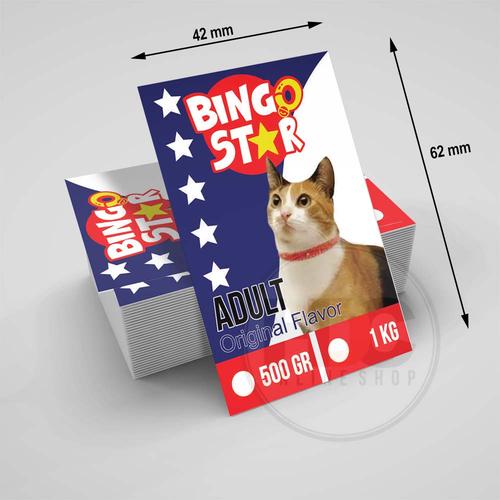 Jual Bingo Star Original Flavor Sticker Label Pet Shop Custom - Kota ...
