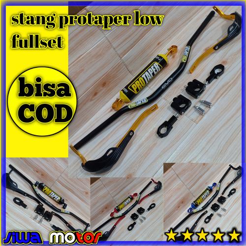 Jual stang protaper evo low full set raiser,handguard,barpad - hitam ...