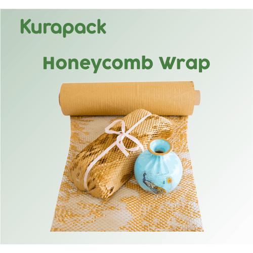 Jual Kraft paper wrap [50CMx250M] ecofriendly honeycomb bubblewrap ...