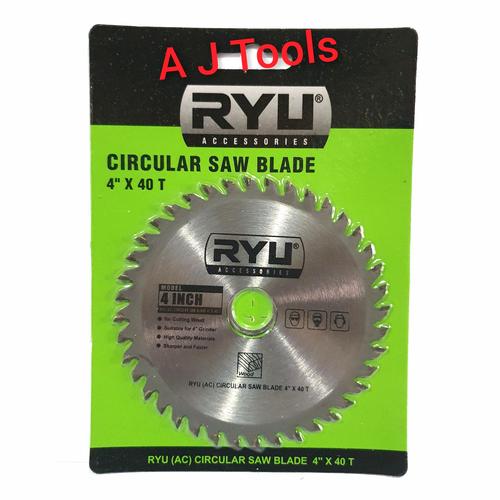 Jual RYU Circular Saw Blade 4" x 40T Mata Gergaji Kayu - Jakarta Barat ...