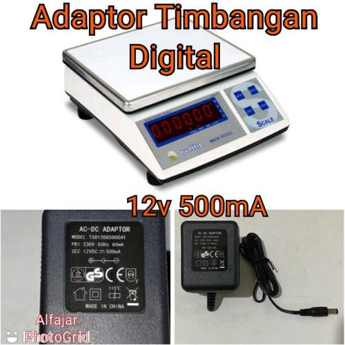 Jual Adaptor Charger Timbangan Digital 12v 500mA Quattro ALLEGRA MACS ...