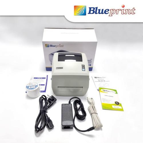 Jual Blueprint Printer Thermal Barcode Label Resi A6 USB BP-TD110 Label ...