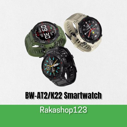 Jual K22 smartwatch (amazfit T-Rex model) bluetooth call, BW-AT2 - Grey ...