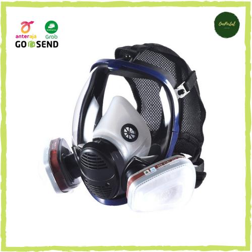 Promo Masker Gas Respirator Full Face / Masker Cat Industri Lab Safety ...