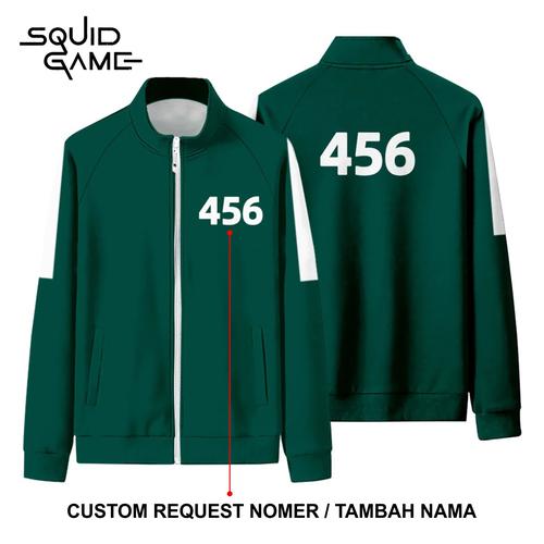 Jual Jaket PRINTING PREMIUM SQUID GAME Jacket Korea FREE CUSTOM NAMA ...
