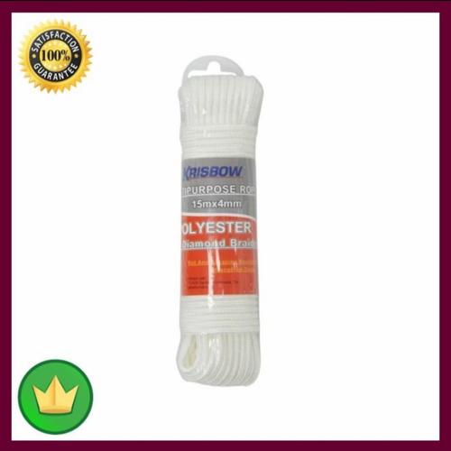 Jual All Purpose Krisbow Braided Rope Poliester 4mm X 15m Tali Tambang ...