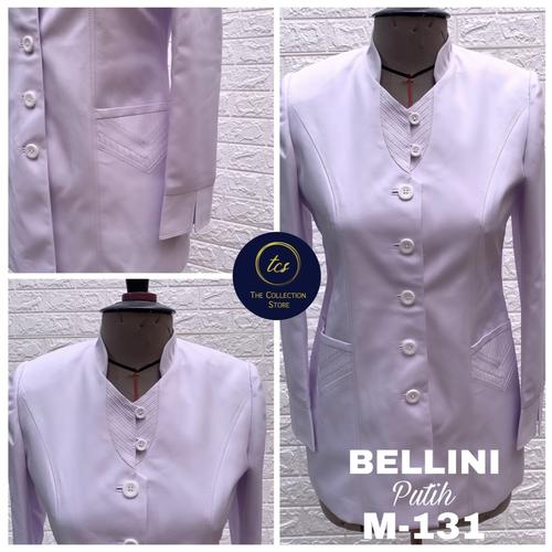 Jual BLAZER BELLAGIO Seragam PNS Guru Putih PREMIUM BELLINI | M-131 ...