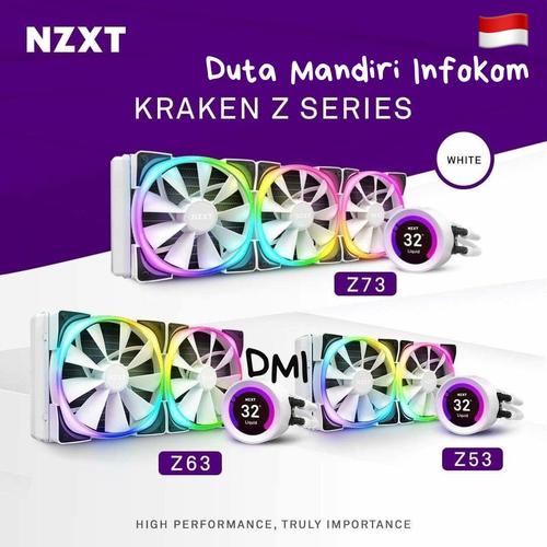 Promo NZXT Kraken Z53 RGB I Z63 RGB I Z73 RGB White - AIO Liquid CPU ...