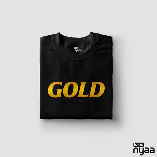 Jual Kaos Custom Satuan Sablon GOLD - S, Ukuran A5 - Kota Tangerang ...