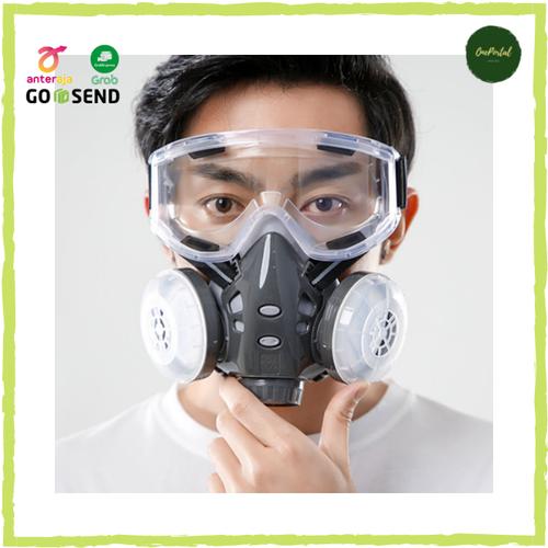 Jual Masker Gas / Masker Cat / Masker Lab Fogging Respirator Full Face ...