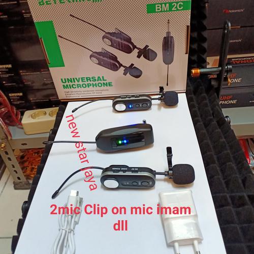 Jual mic clip on kancing wireless Bayermic BM 2C original resmi ...