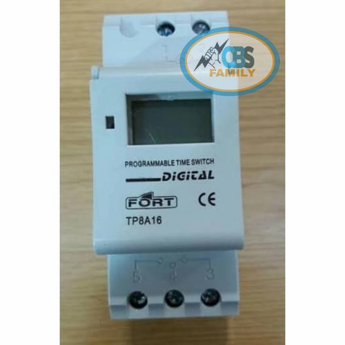 Jual Fort Digital Timer 220-240VAC TP8A16 / Weekly Timer Digital Din ...