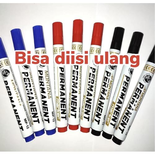 Jual SPIDOL PERMANEN Harga satuan Montana MP12 MURAH EKONOMIS - Biru ...