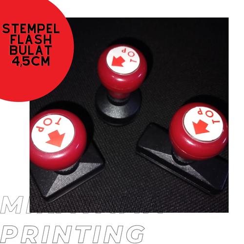 Jual Stempel Flash Bulat 4,5cm 1 warna+Design - Kab. Tangerang - Mikatama Digital Printing ...
