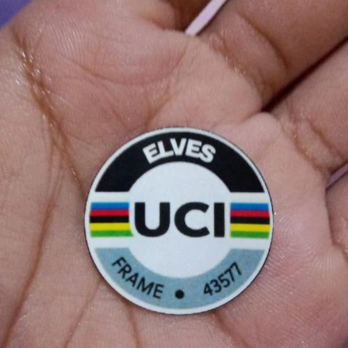 Jual Sticker-Stiker-Decal-Tempelan-Logo-Label Elves UCI Frame Approved ...