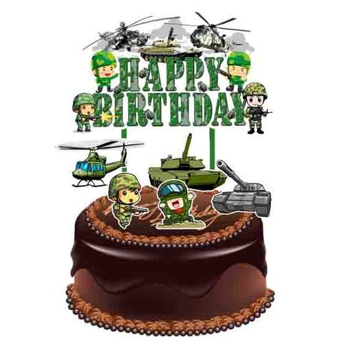 Jual Tentara / Army Cute Topper Cake Birthday / Hiasan Kue Ulang Tahun ...