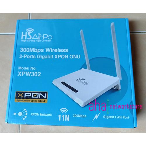 Jual HSairPo XPW302 XPON ONU Wireless 300Mbps 2port Gigabit XPON ONU ...