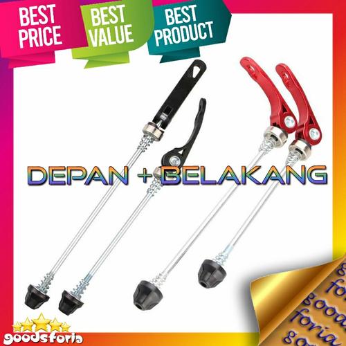 Jual As Sepeda Quick Release Skewer As Sepeda Sepasang Depan Belakang ...