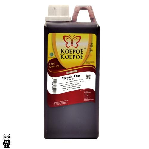 Jual Koepoe Koepoe Pewarna Merah Tua 1 Liter Food Coloring Dark Red 1L ...