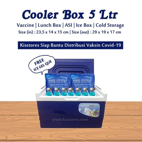 Jual Vaccine Carrier Box / Cooler Box Vaksin / Box pendingin - 5 Liter ...