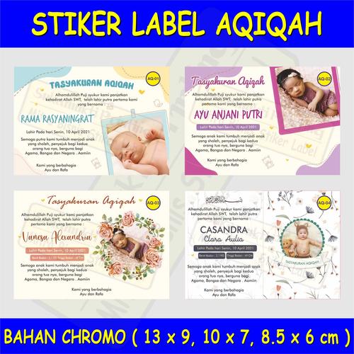 Jual Stiker Label Aqiqah, Sticker Label Aqiqah - Kab. Bandung ...
