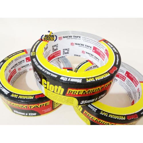 Jual NACHI PLAKBAN KAIN HITAM 35 mm 46 mm Isolasi Lakban Tape Selotip ...