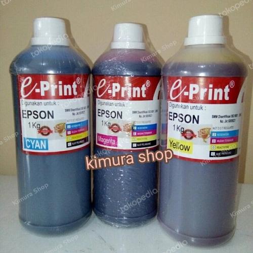 Jual Tinta Murah e-Print Epson Color / Warna 1 Liter Merah Kuning Biru ...