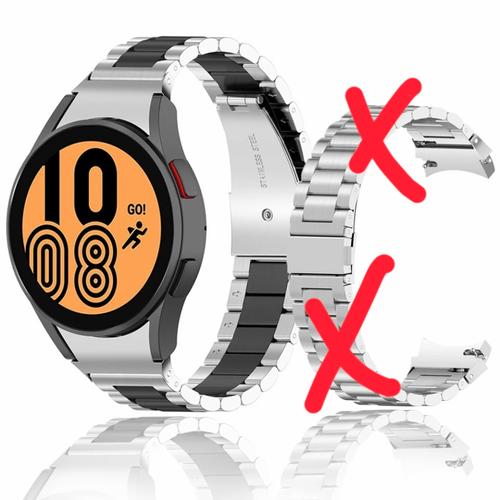 Jual STRAP SAMSUNG GALAXY WATCH 4 / 4 CLASSIC STAINLESS 3 BEADS TWOTONE ...