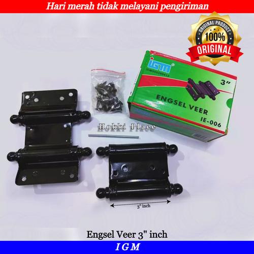 Jual ENGSEL PER HITAM PINTU KOBOI IGM 3" & 4" INCH BESI HITAM TEBAL - 4 ...