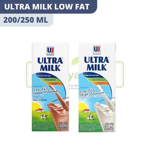Jual Ultra Milk Susu Cair UHT Low Fat 250ml - Sumber Kalsium Tinggi ...