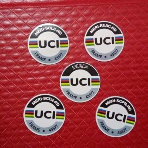 Jual Sticker-Stiker-Decal-Tempelan-Label Merida UCI Frame Approved ...