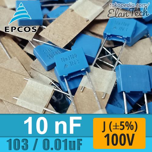 Jual Epcos 10nF / 103 / 0.01uF J 100V 10 nF Capacitor Kapasitor ...