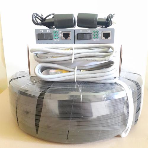 Jual PAKET KABEL FIBER OPTIC PRECON 250M DAN SEPASANG NETLINK HTB 3100 ...