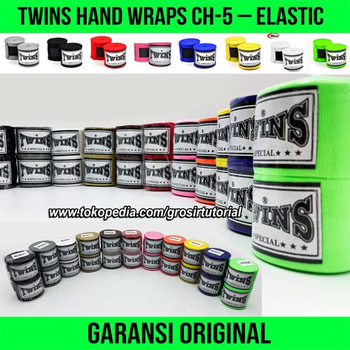 Jual Handwrap Twins Original CH-5 Elastic, Twins Hand Wraps CH-5 Asli ...