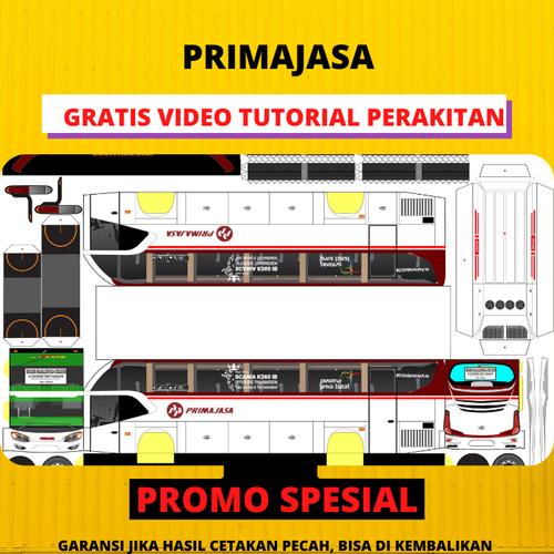 Jual PAPERCRAFT / STIKER MINIATUR BUS & TRUK LEMBARAN DIY PO. PRIMAJASA ...