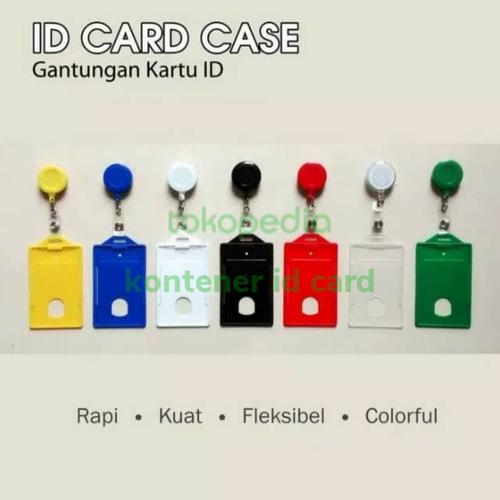 Jual Yoyo Id Card Plastik +Casing Id Card Satu set - Putih Tranparan ...