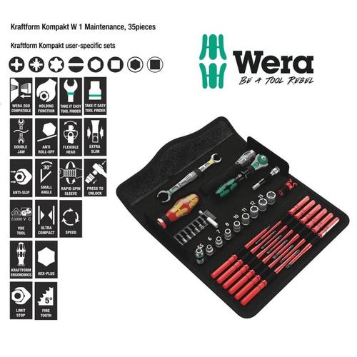 Jual Toolkit Obeng Set 05135926001 WERA Kraftform Kompakt W 1 ...