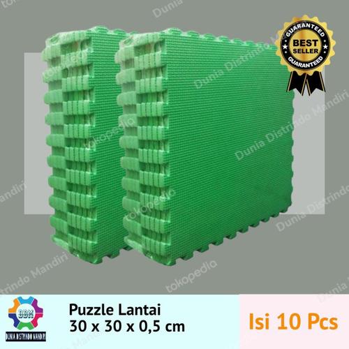 Jual Puzzle Lantai Matras Alas Evamat 30x30x0,5 Warna Hijau Tua (10pcs ...