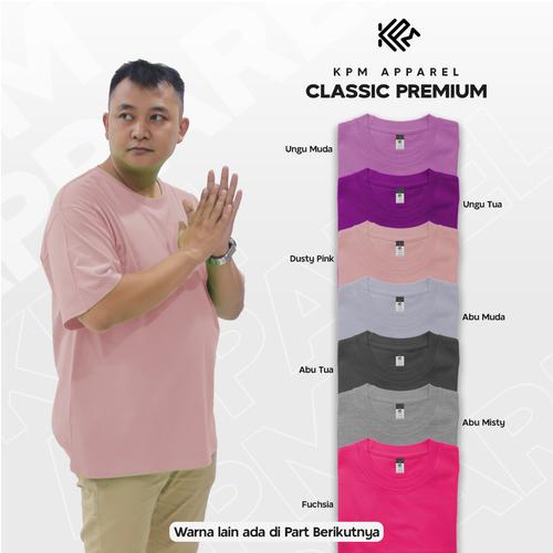 Promo Kaos Polos Lengan Pendek KPM Apparel Classic Premium BIg Size ...
